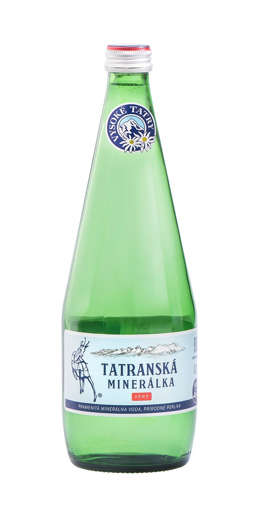 Tatranská minerálka 700 ml sklo Slovenská tatranská minerálna voda